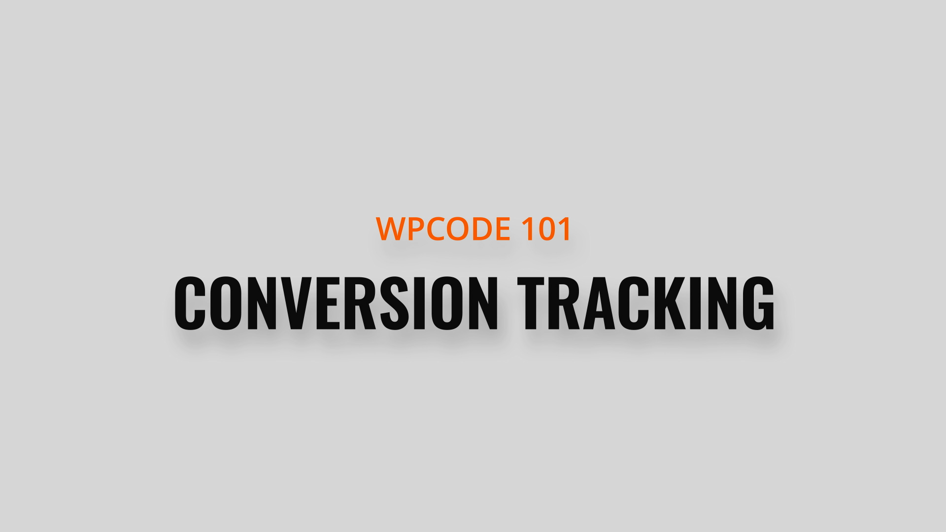 E-commerce Conversion Tracking by WP101®